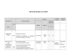 Proiect lectie roma | RTF