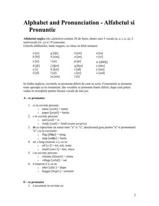 Gramatica limbii engleze, inclusiv exercitii | DOC