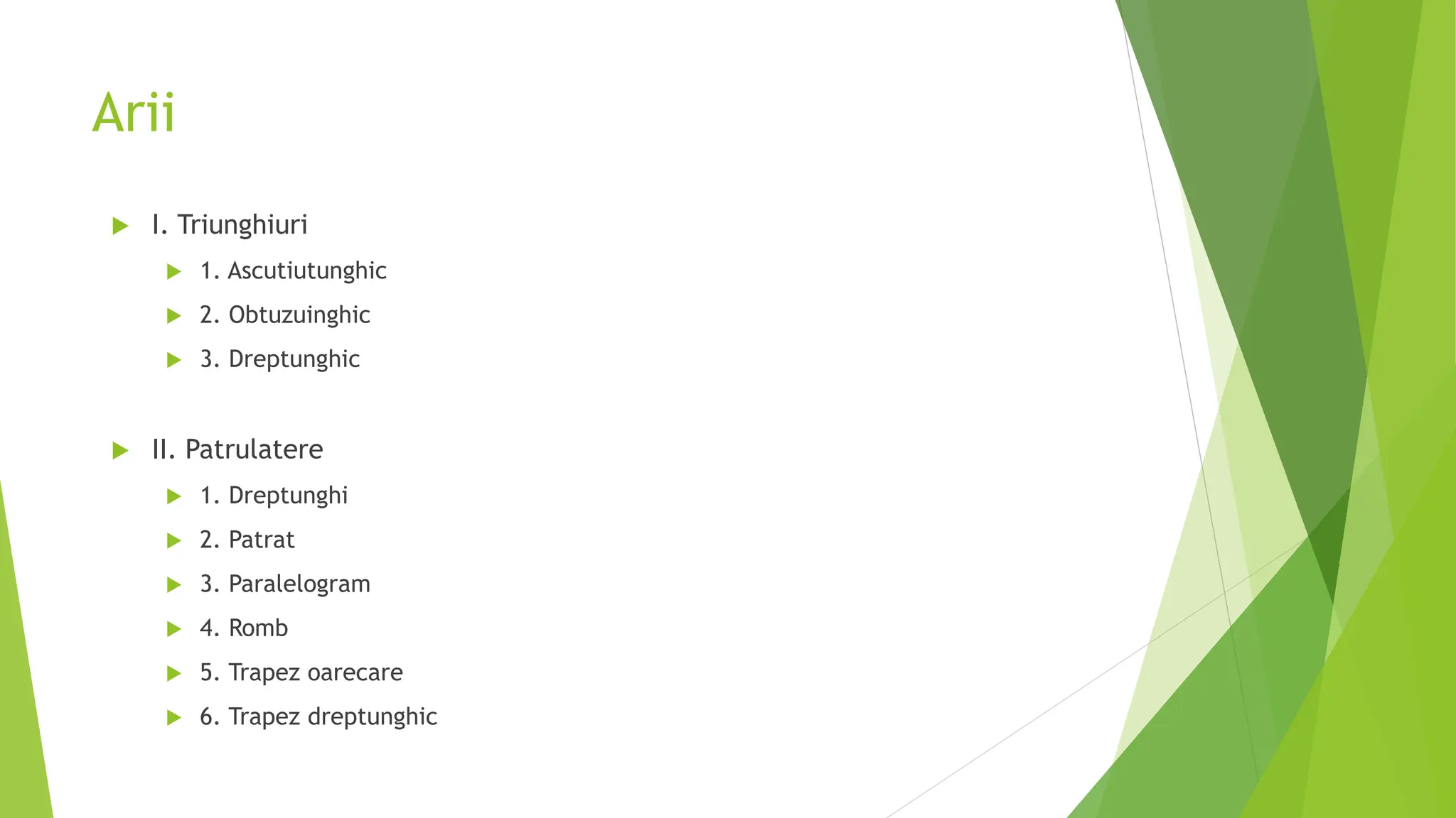 Math Project on how to compute areas of several geometric shapes | PPT