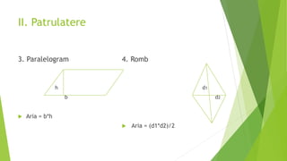 Math Project on how to compute areas of several geometric shapes | PPT
