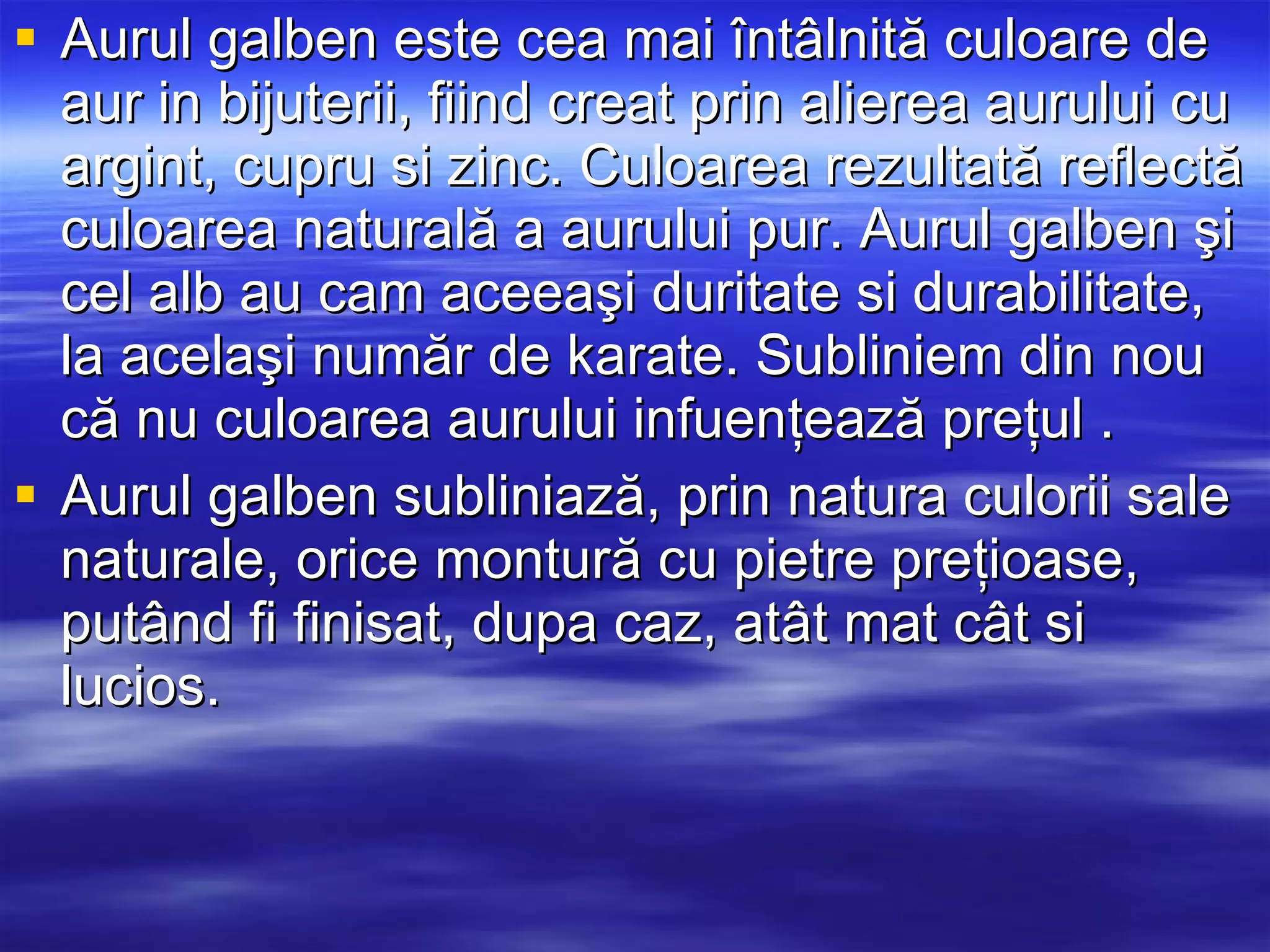 Proiect metale pretioase - ciudin | PPT