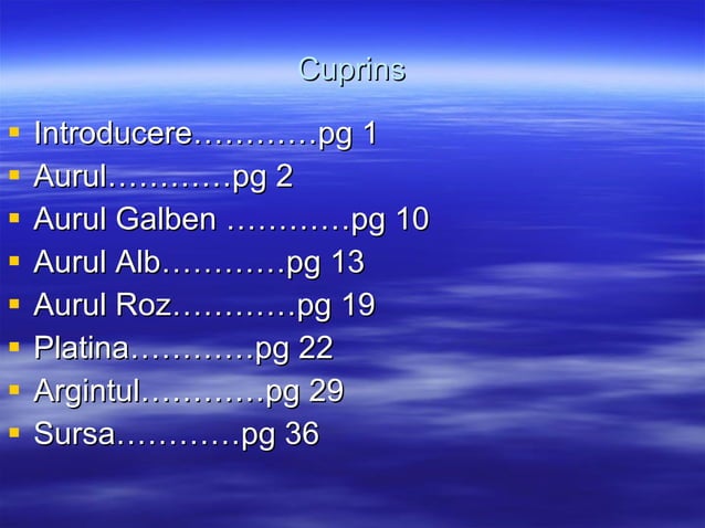 Proiect metale pretioase - ciudin | PPT