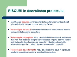 Management-ul proiectelor software | PPT
