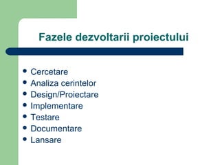 Management-ul proiectelor software | PPT