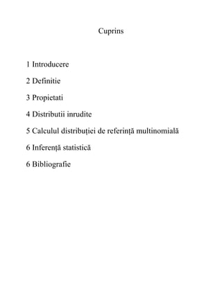 Distributia multinomiala | DOCX