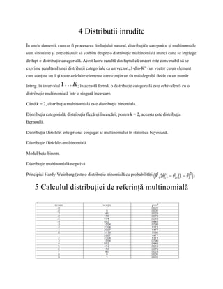Distributia multinomiala | DOCX