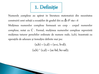 Proiect nr complexe (1) | PPTX