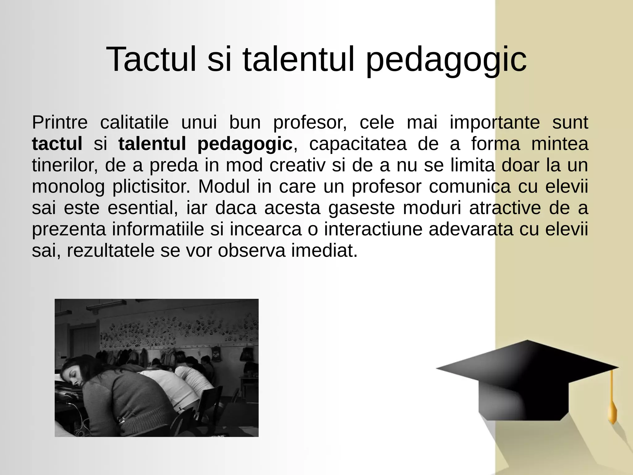 Relatia Profesor - Elev | ODP