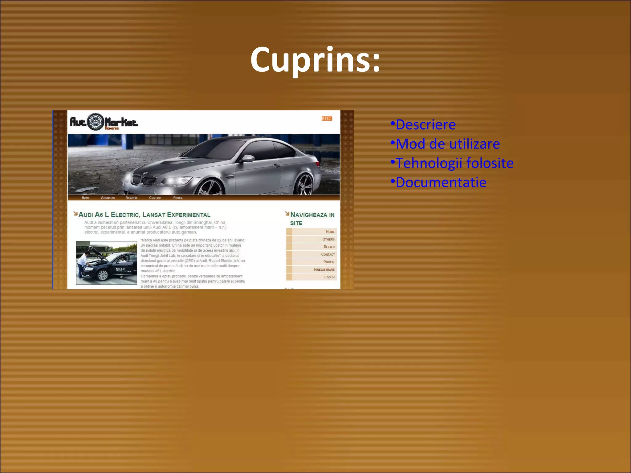 Proiect programare web | PPT