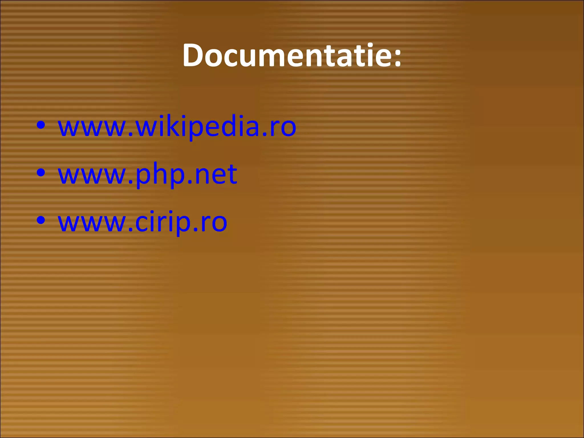 Proiect programare web | PPT
