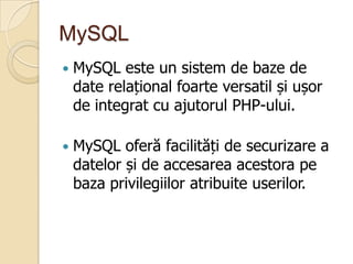 Proiect programare web | PPT