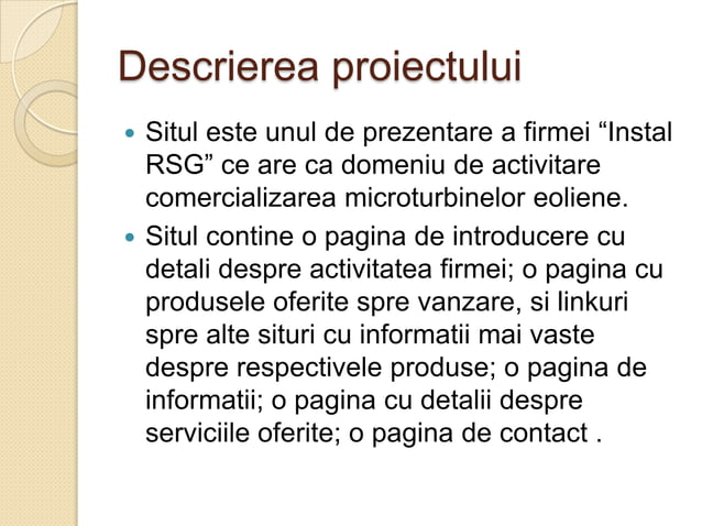 Proiect programare web | PPT