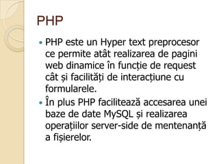 Proiect programare web | PPTX