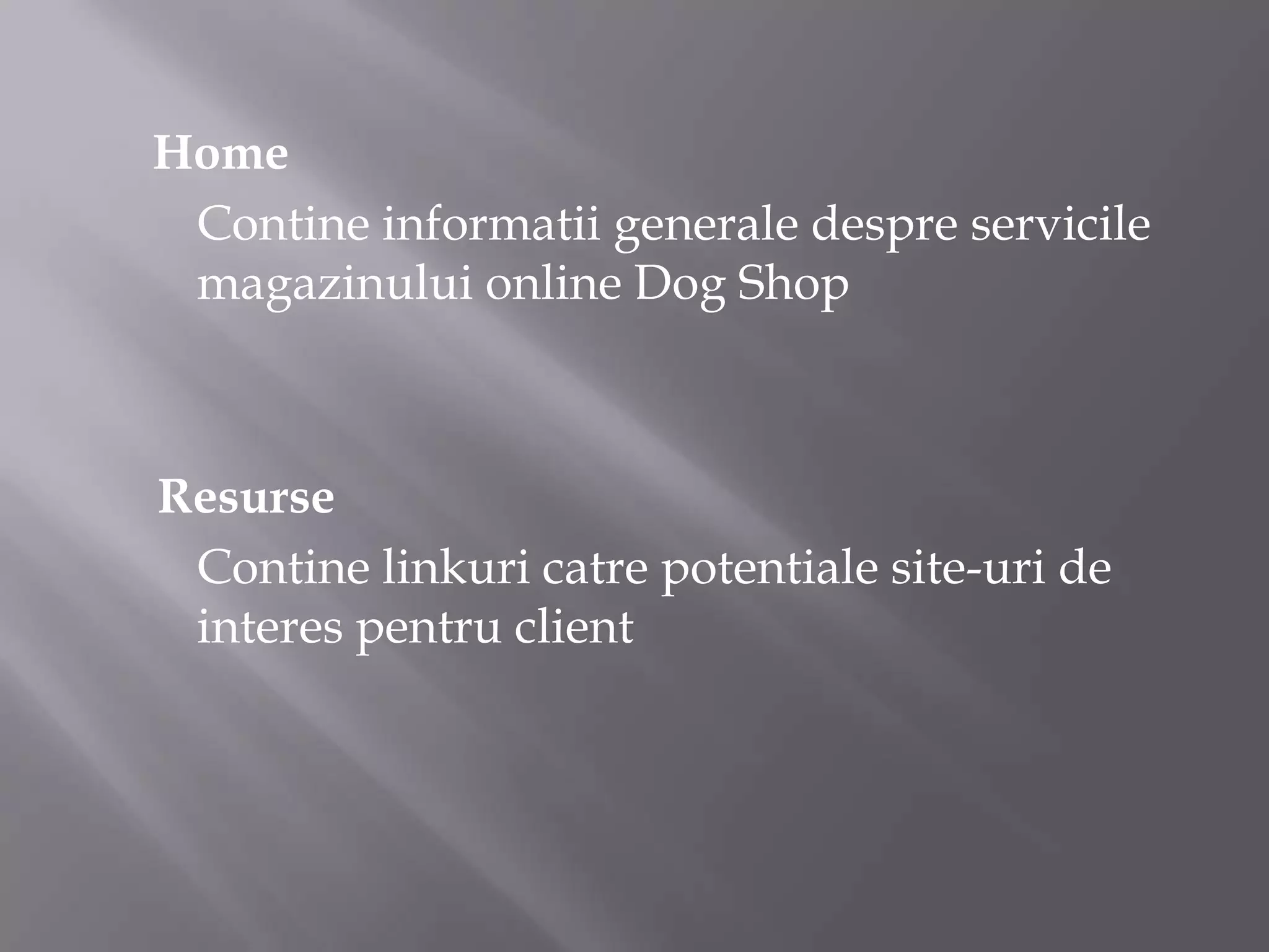 Proiect programare web | PPTX