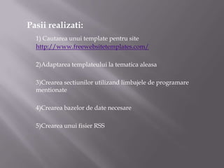 Proiect programare web | PPT