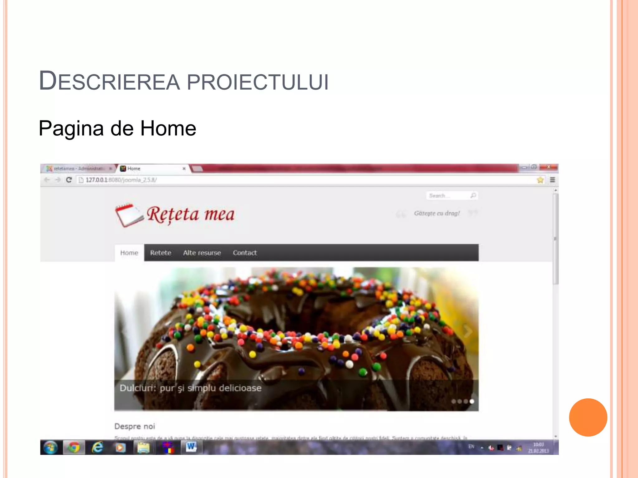 Proiect programare web | PPTX