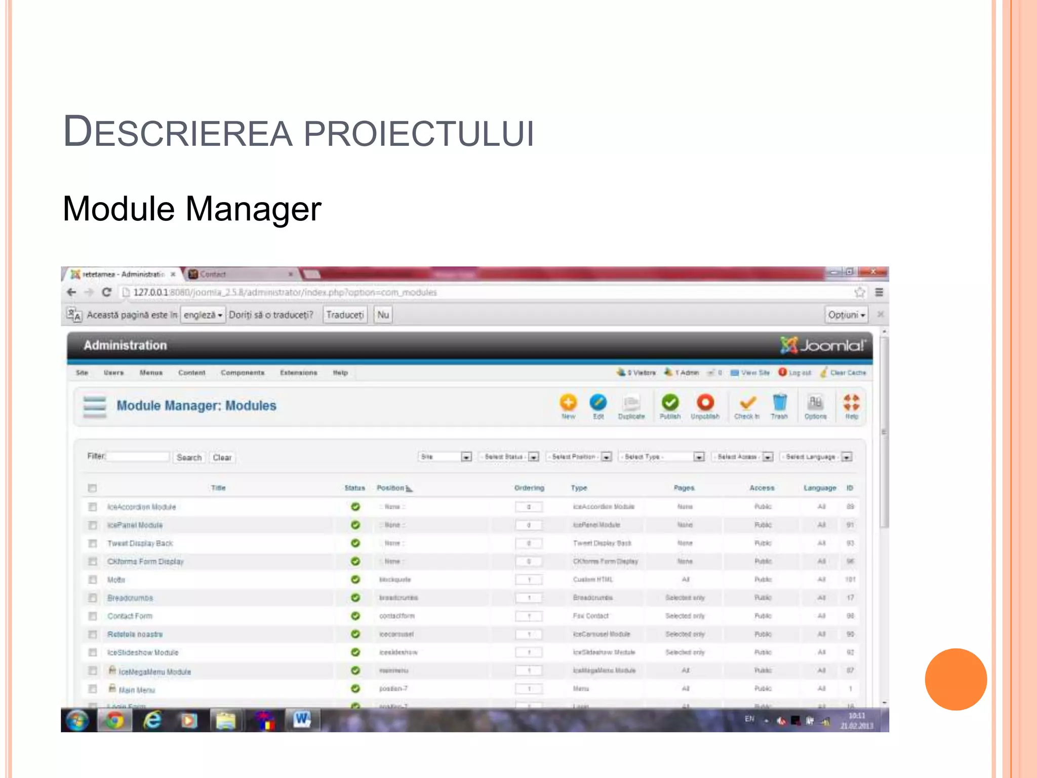 Proiect programare web | PPT