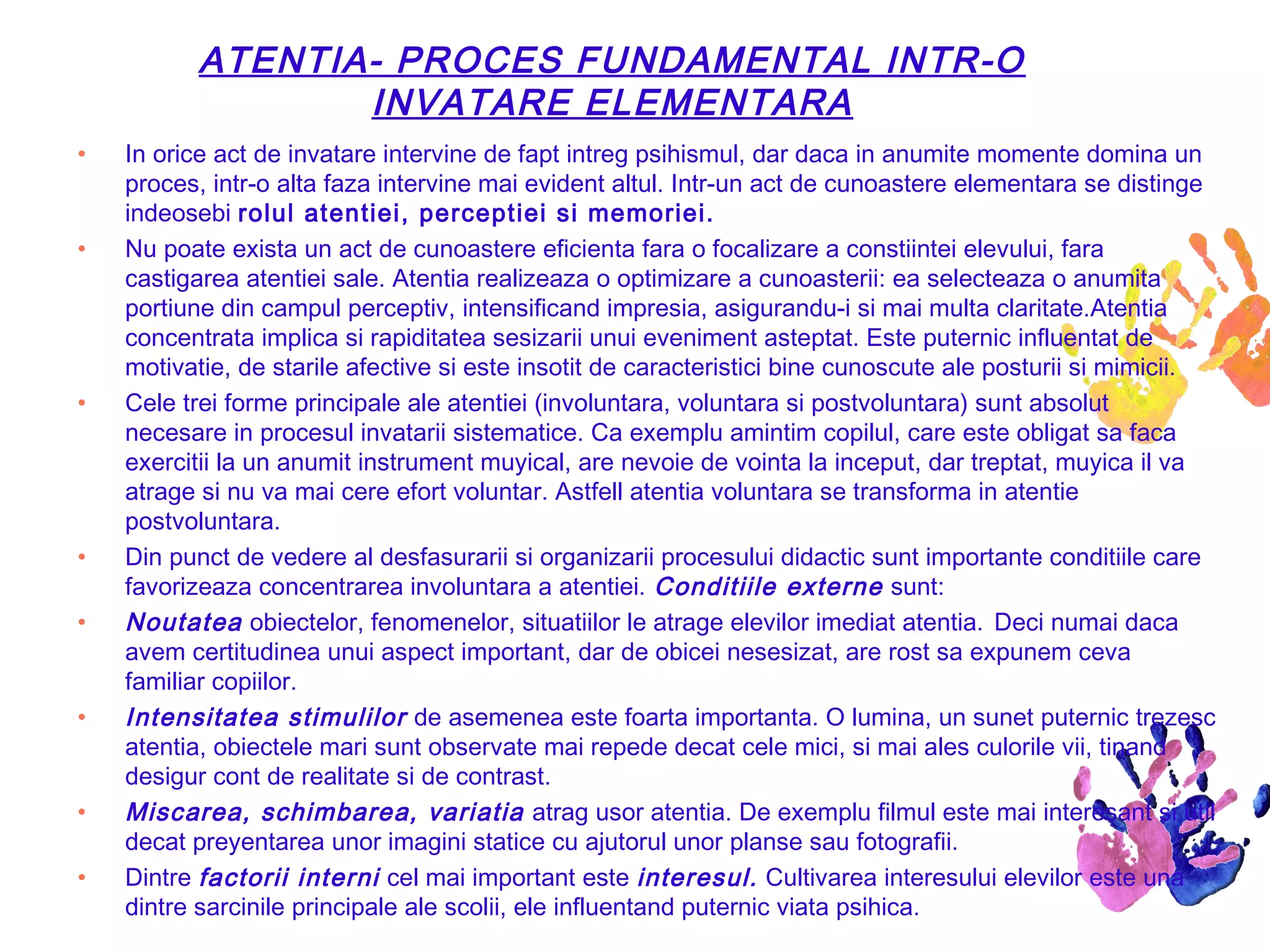 Proiect psihopedagogie | PPT