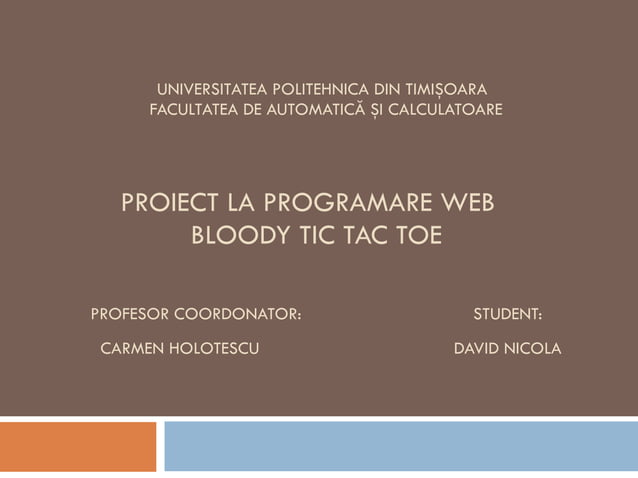Proiect pw | PPT
