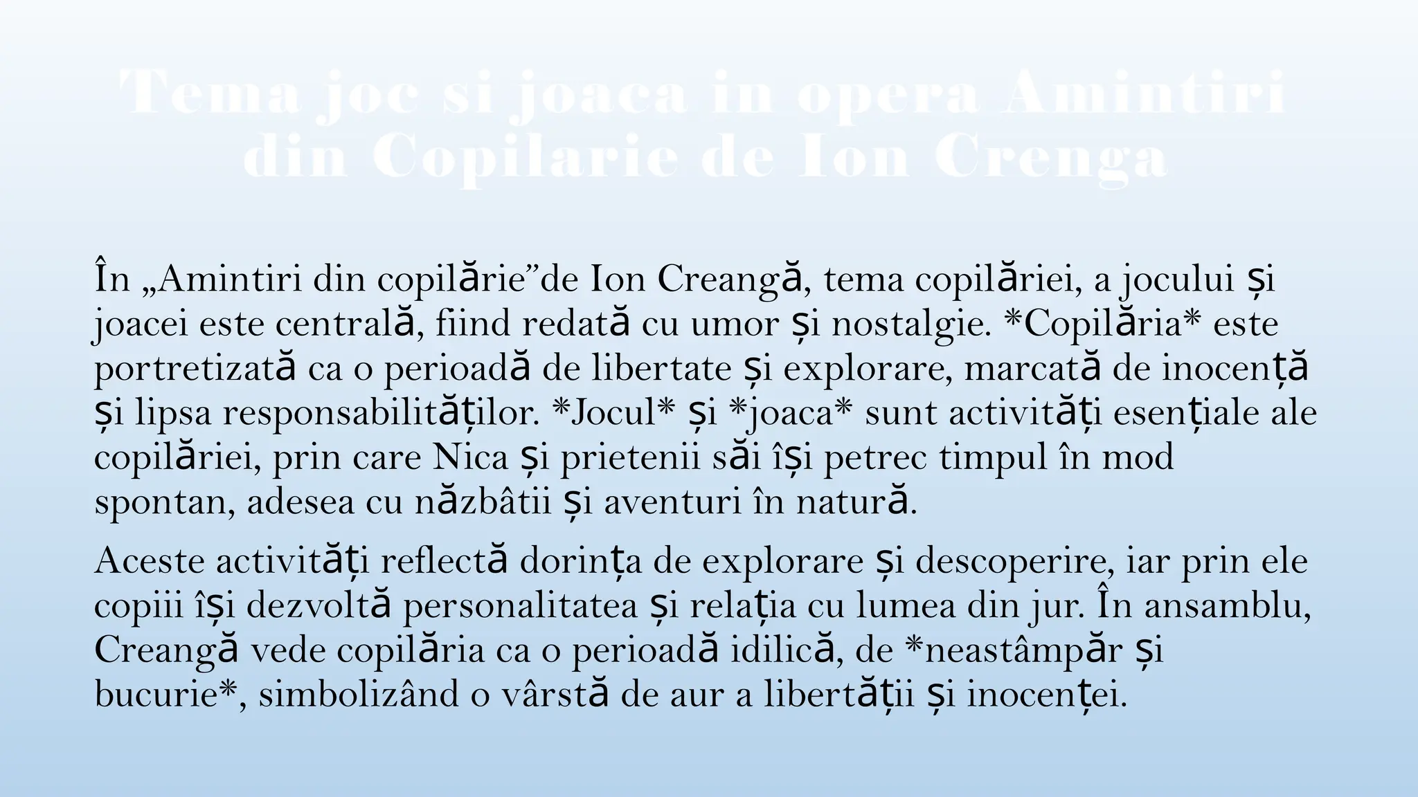 proiect romana.pptx joc si joaca powerpoint | PPTX