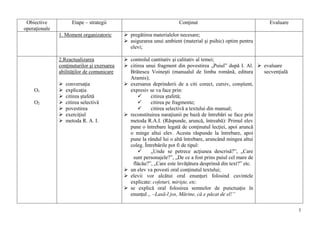 Proiect romana puiul | DOC