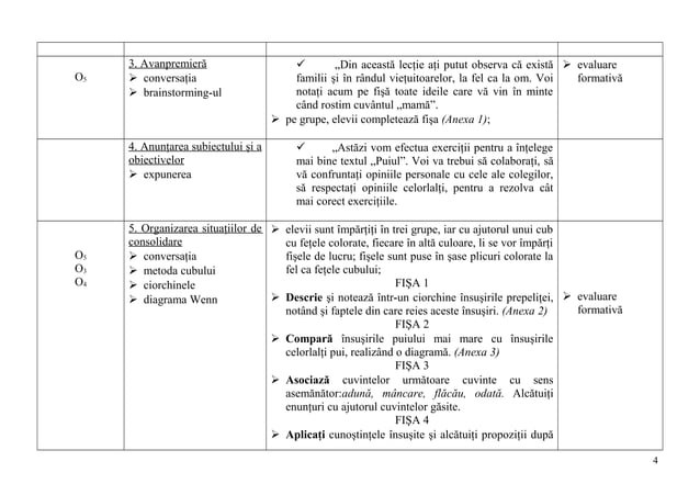 Proiect romana puiul | DOC