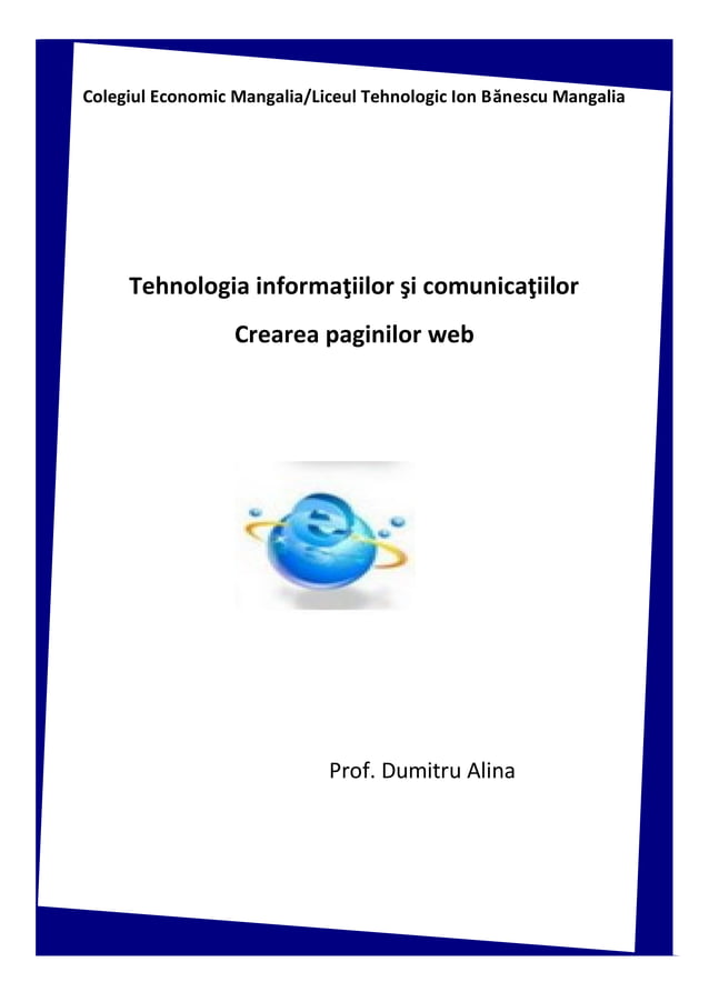 Proiect tic a_1b_dumitru_alina | PDF