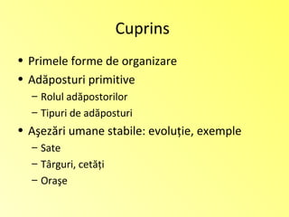 Evoluţia în timp a sistemelor de amenajare teritorială | PPT