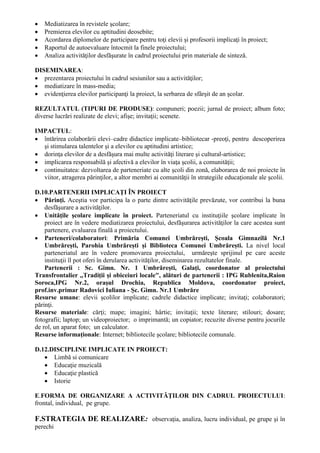 Proiect_TRADITII SI OBICEIURI LOCALE 2023_ raport narativ_IULIANA.doc