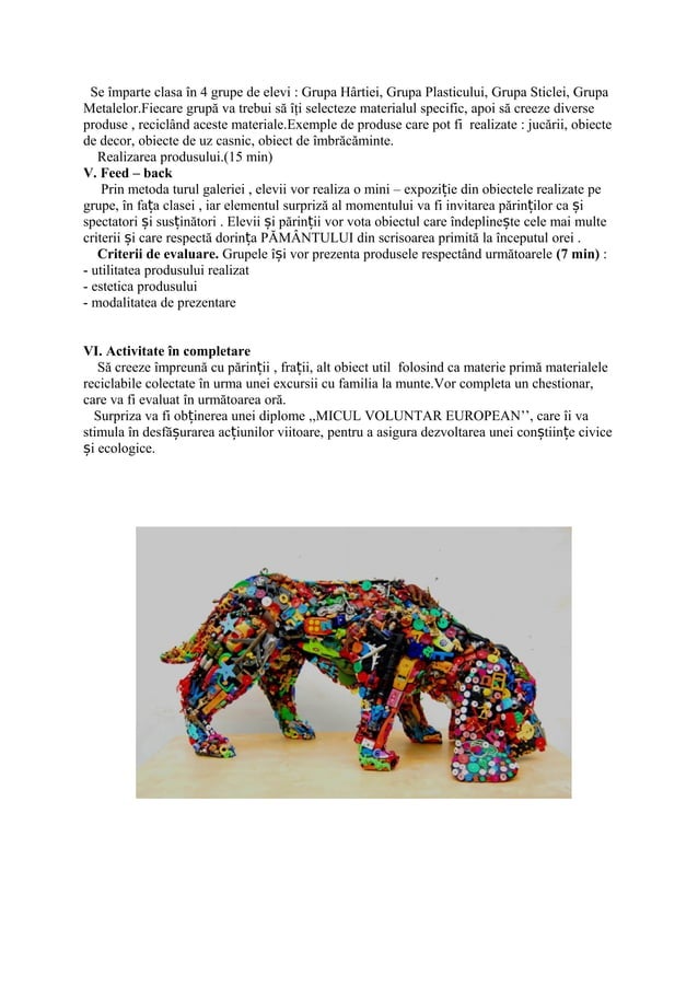 Proiect u.e.+mediu | DOC