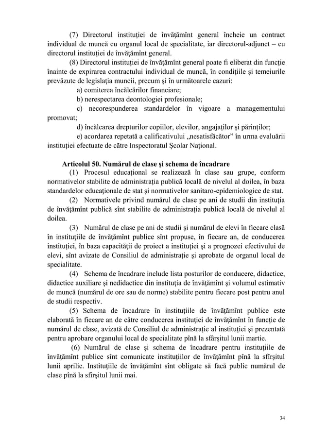 Proiectul codului-educatiei | PDF