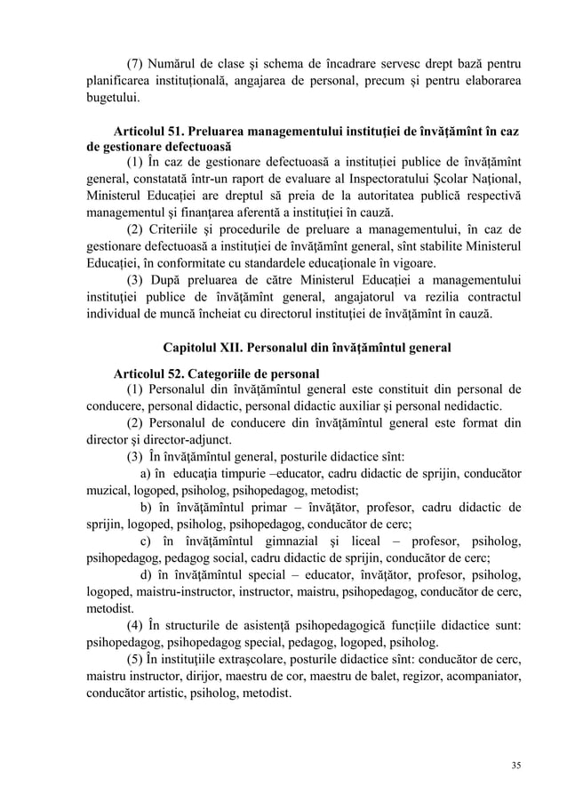 Proiectul codului-educatiei | PDF