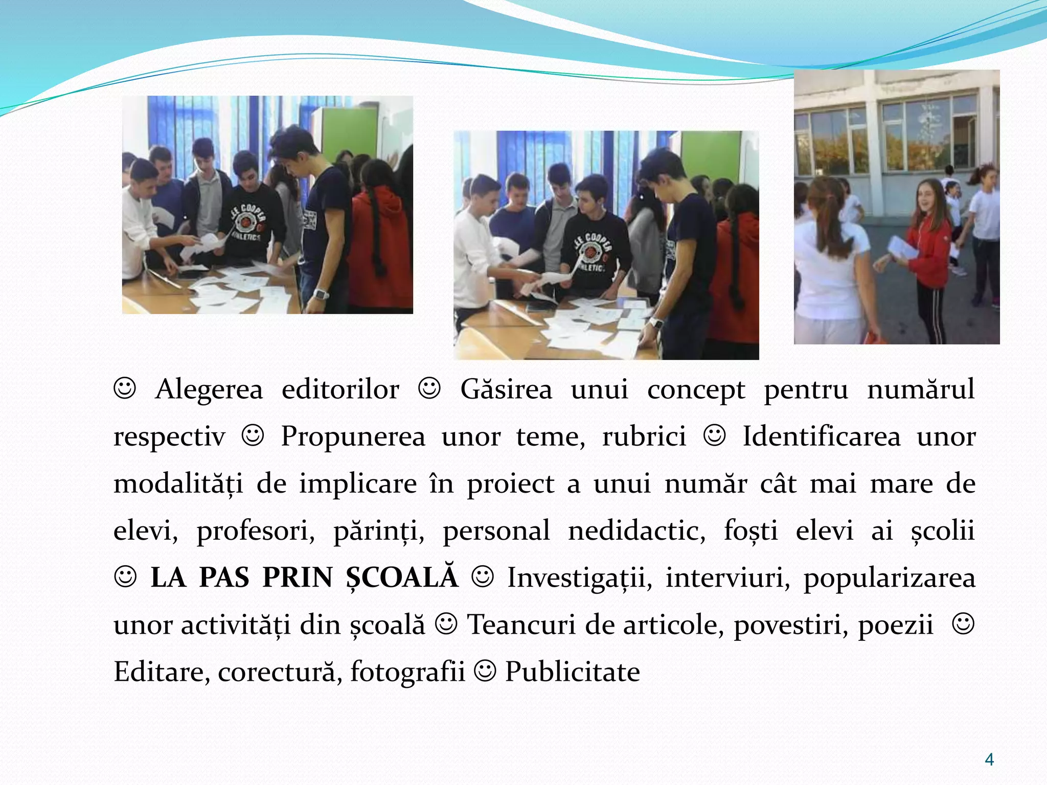 Proiectul Cronicile Scolii 27 prezentare | PPT