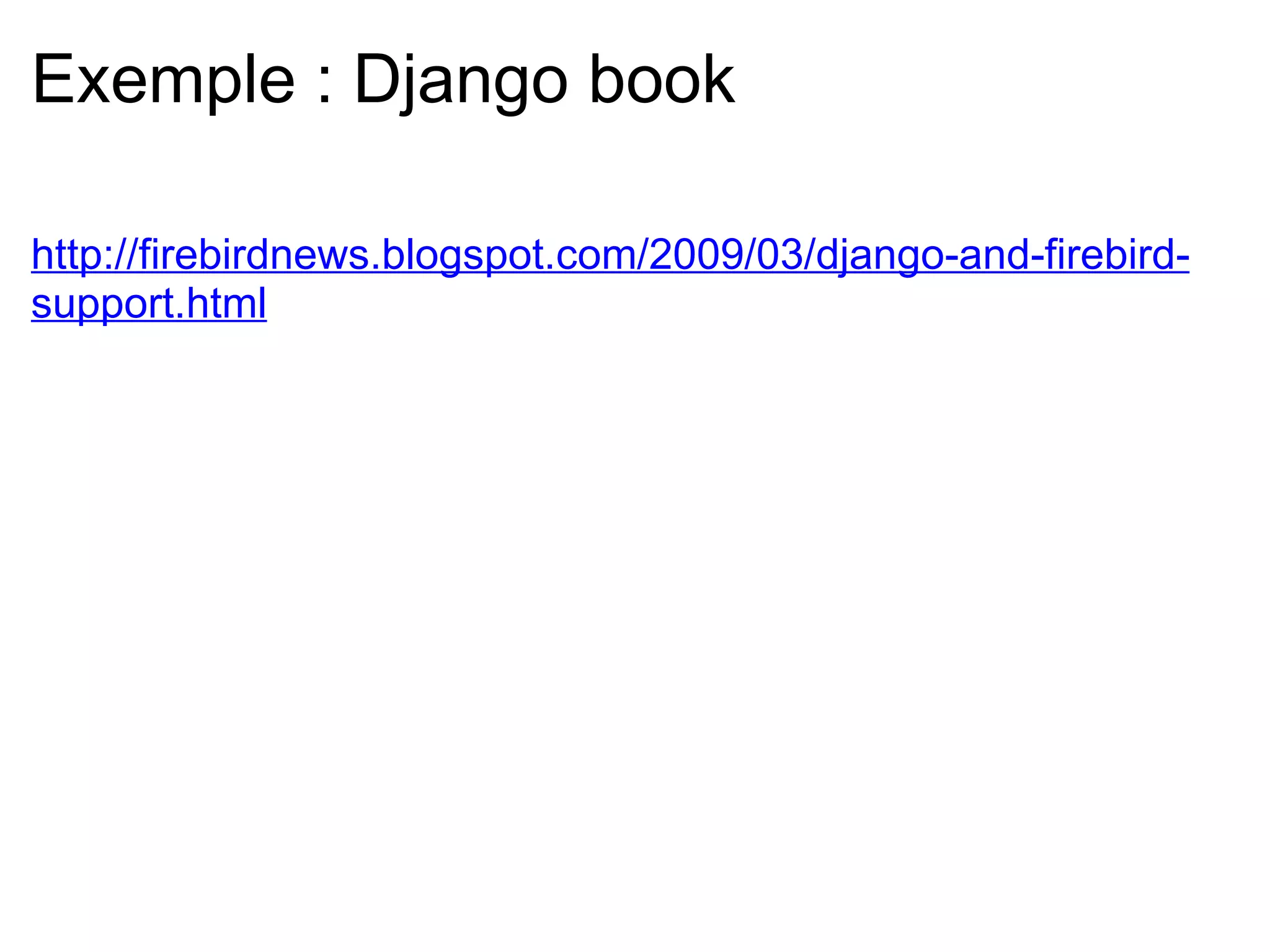 Proiectul django firebird | PPT