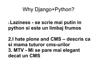 Proiectul django firebird | PPT