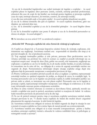 Proiectul Legii Pentru Modificarea Completarea Actelor Legislative Violenta Copii Pornografii | PDF