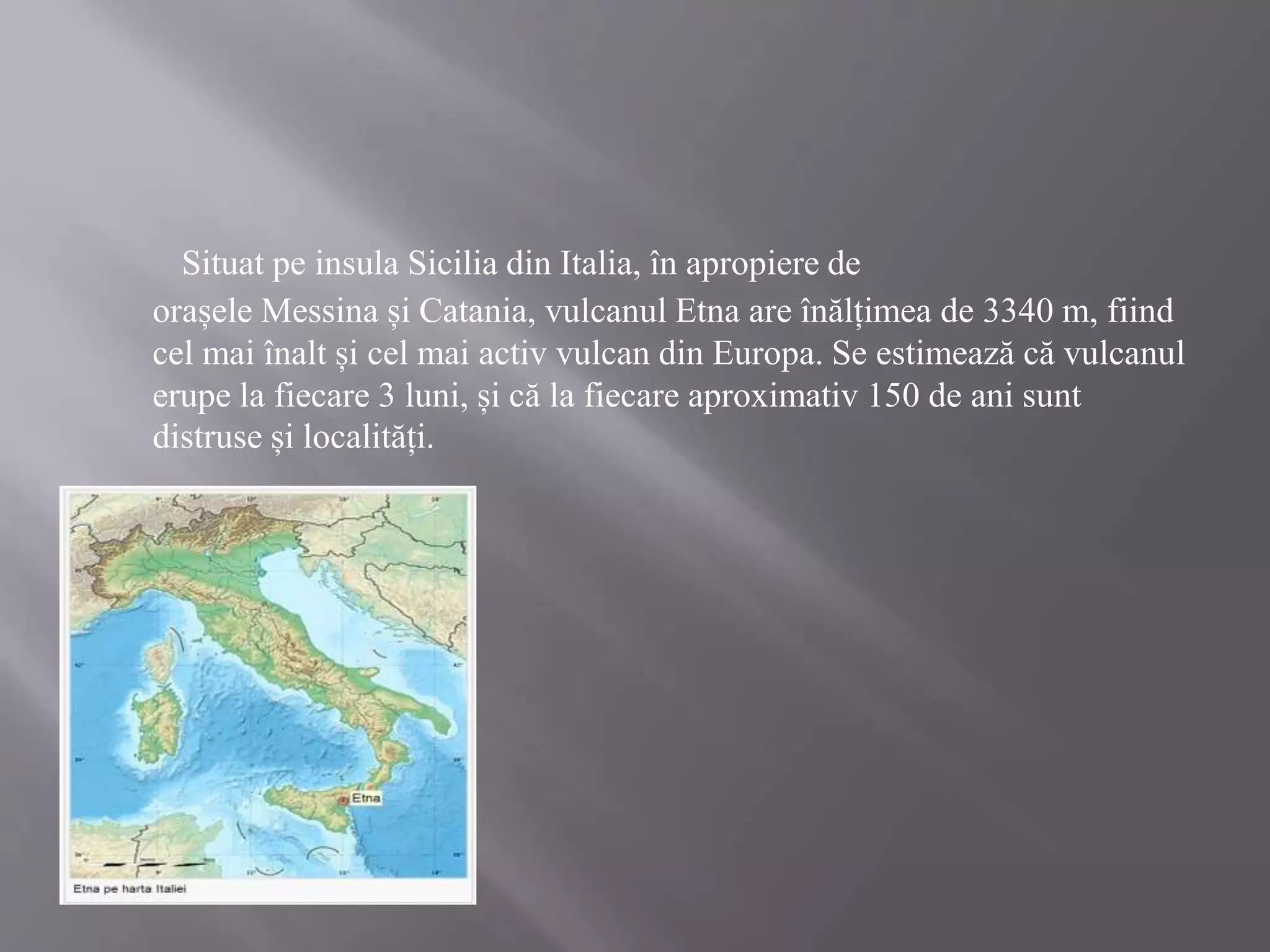 Proiect vulcan Etna | PPTX