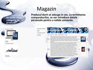 Proiect web e&c magazin | PPTX