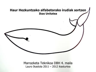 HHko alfabetorako irudiak sortzen proiektuaren aurkezpena | PPS