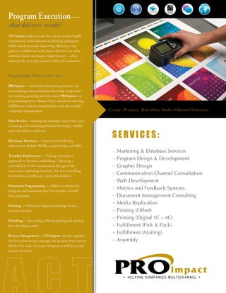 Pro impact brochure | PDF