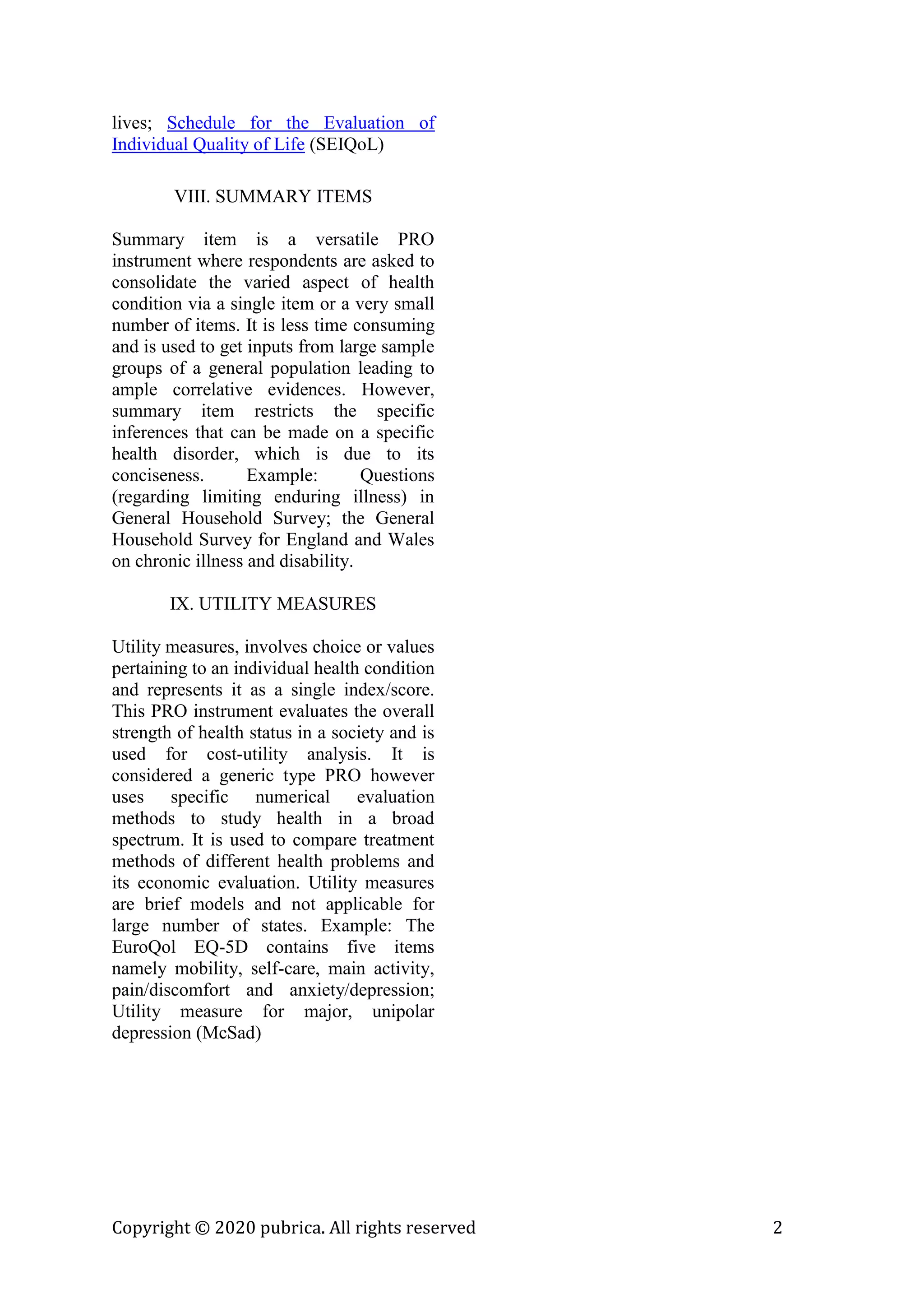 Pro instrument and its types - pubrica | PDF