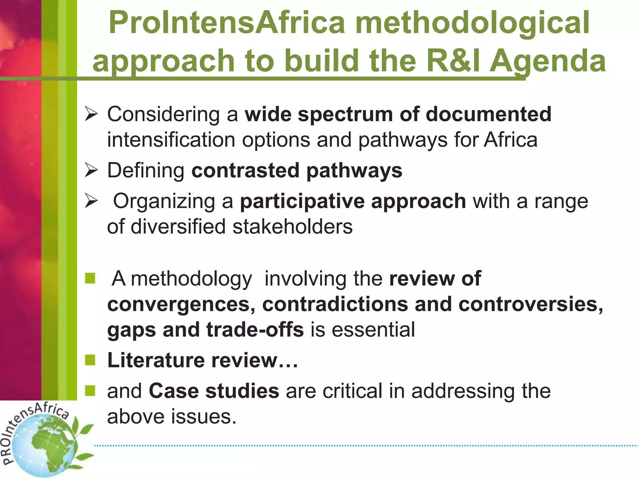 PROIntensAfrica pathways concept and research agenda | PPT