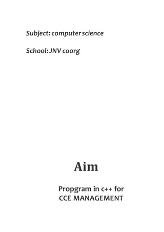 CCE management system | DOCX