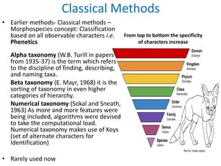 Introduction to Modern Biosystemaics for Fungal Classification | PPTX