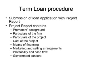 Proj.fin.term+loan | PPT