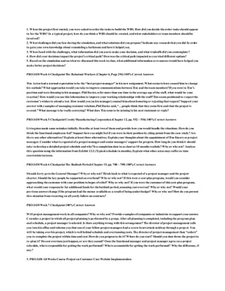 Proj430 advanced program management entire class | PDF