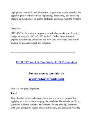 PROJ 587 Inspiring Innovation/tutorialrank.com