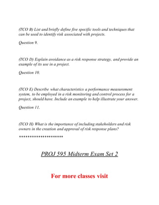 PROJ 595 Education Specialist / snaptutorial.com