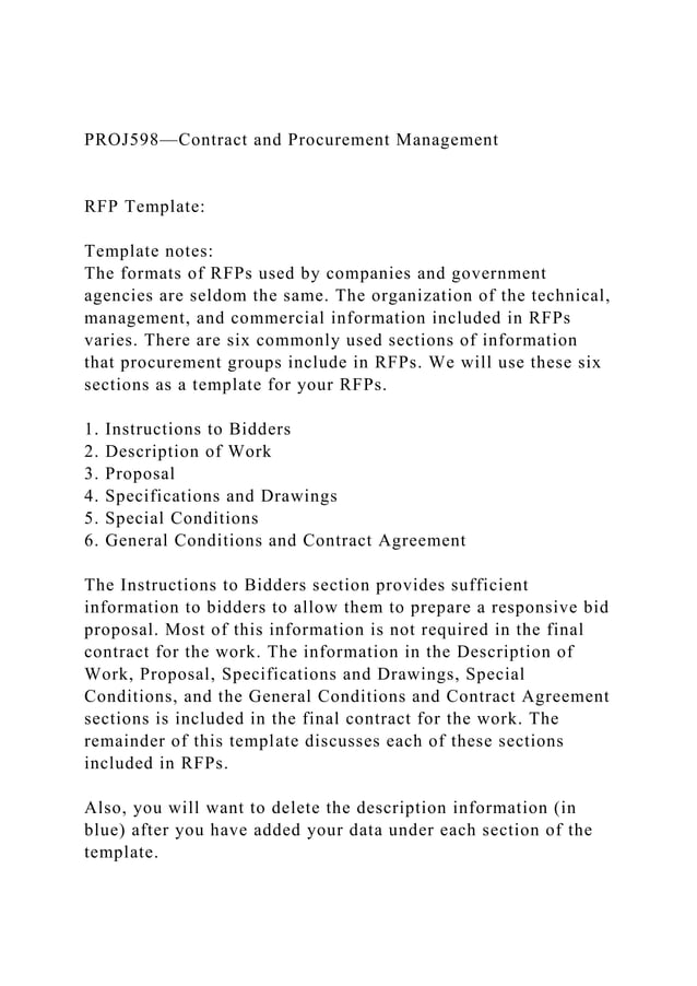 PROJ598—Contract and Procurement ManagementRFP Template.docx ...