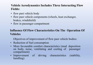 Basics of vehicle aerodynamics | PPTX